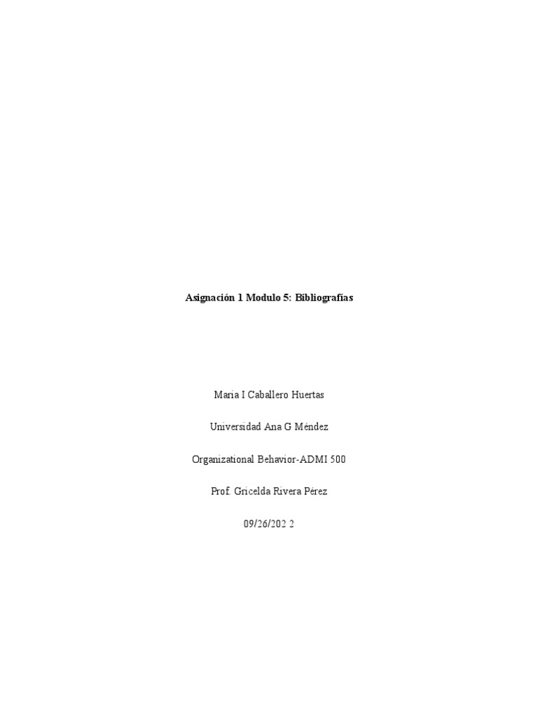 Asignacion 1 Modulo 5 | PDF
