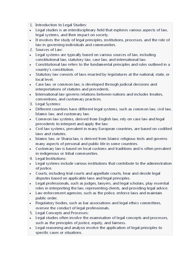 Legal Studies | PDF | Common Law | Case Law