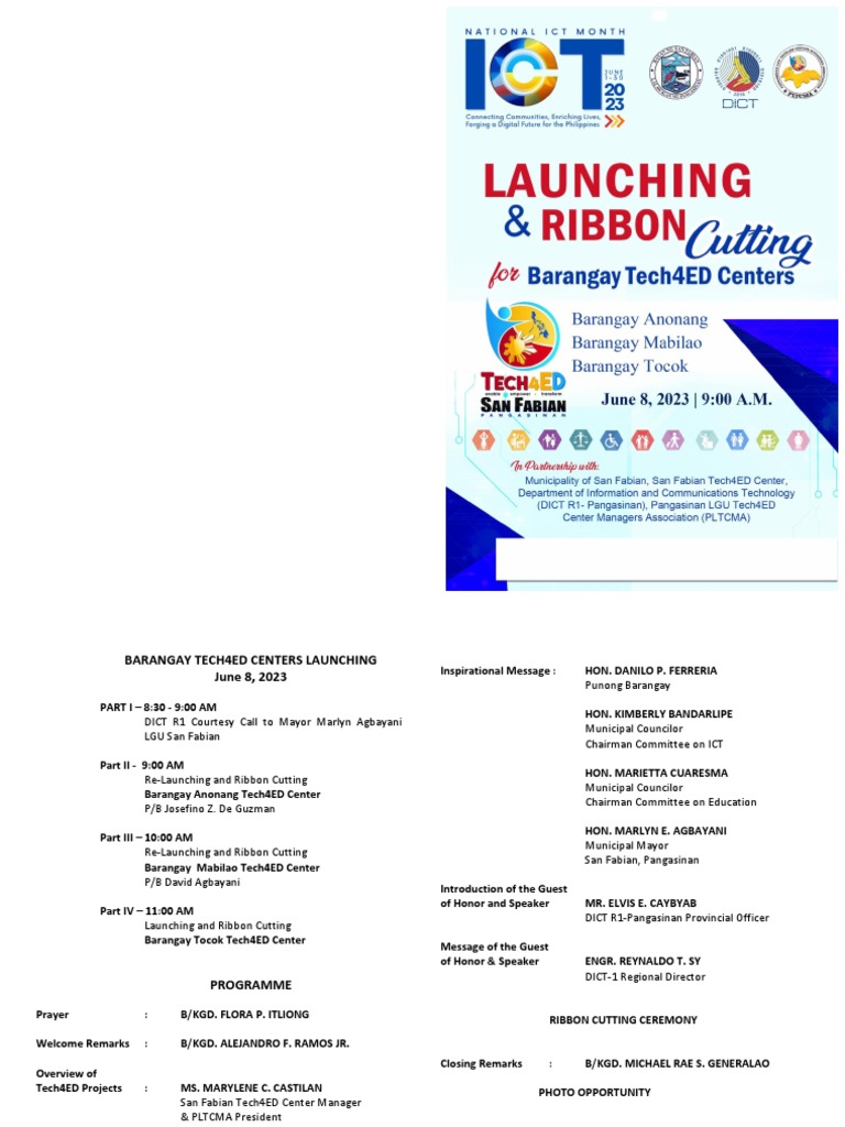 Tech4ED Center Launching (1) | PDF