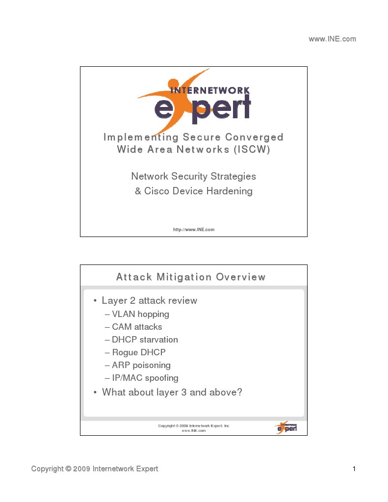 Implementing Secure Converged Wide Area Networks (ISCW) | PDF | Denial Of Service Attack ...