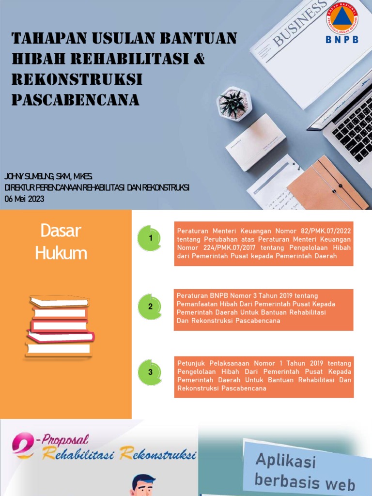 Tahapan Usulan Bantuan Hibah RR - Direktur PRR | PDF