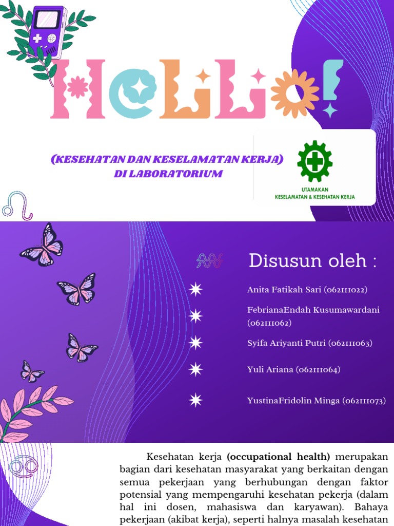 K3 Kesehatan Dan Keselamatan Kerja Di Lab | PDF