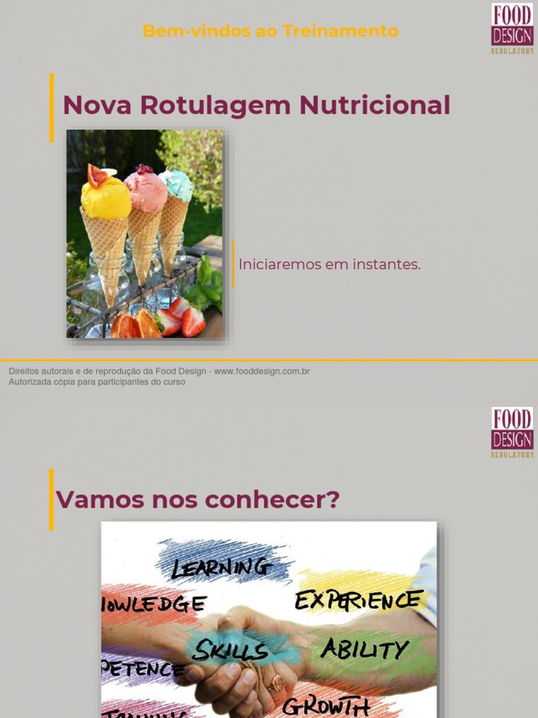 Nova Rotulagem Nutricional | PDF