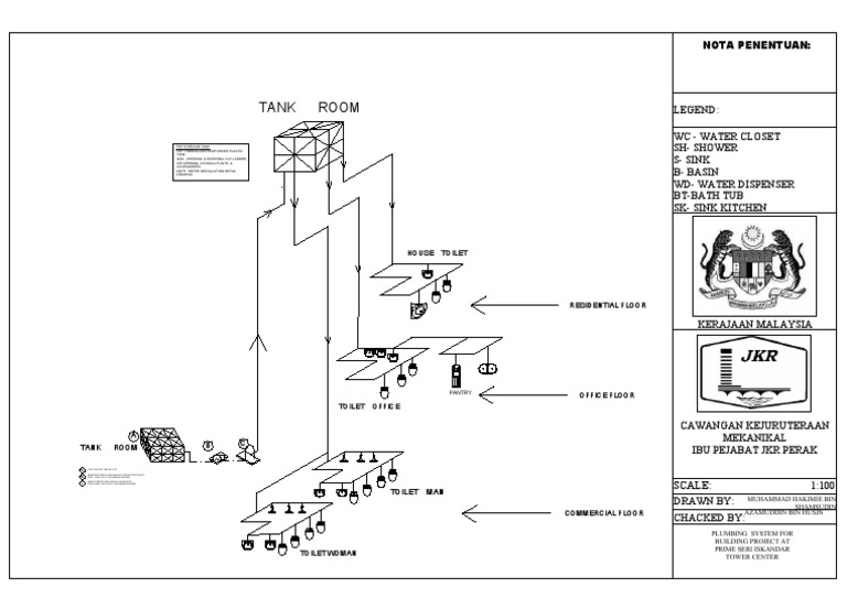 Plan Plumbing DR Azam (Black) | PDF | Sanitation | Building Materials
