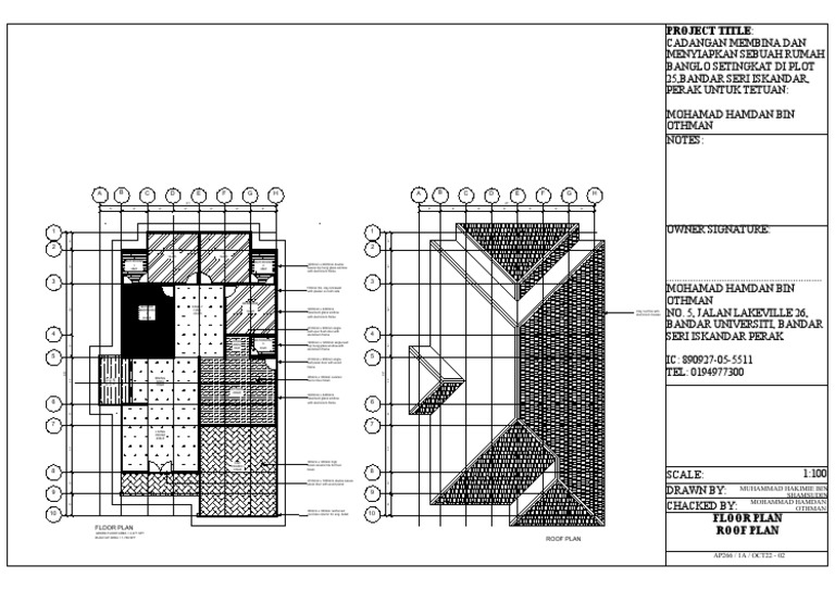 latihan autocad KIMI-A2 - plan | PDF | Architectural Design | Architecture