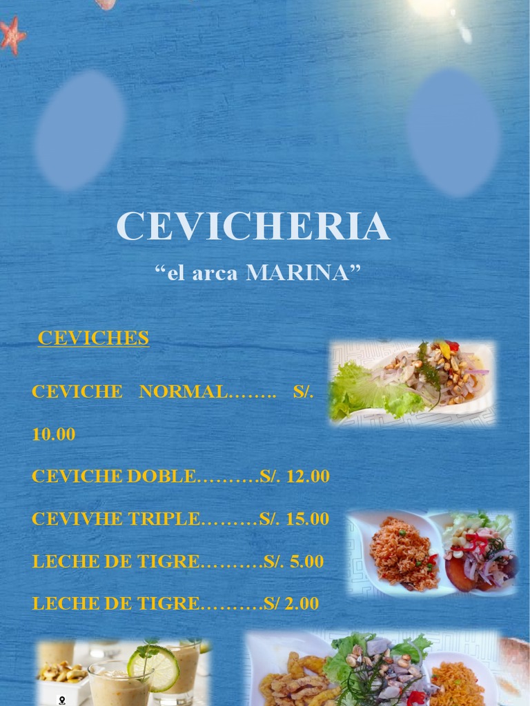 Carta de Cevicheria | PDF