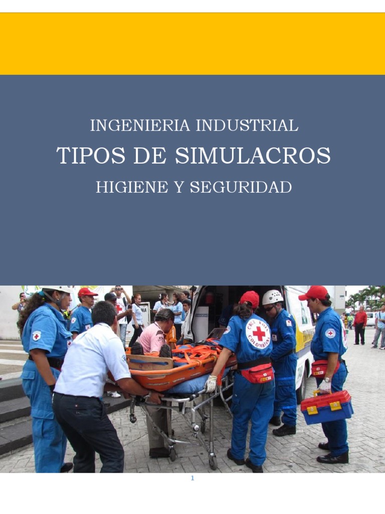Tipos de Simulacros | PDF | Defensa Civil | Simulación