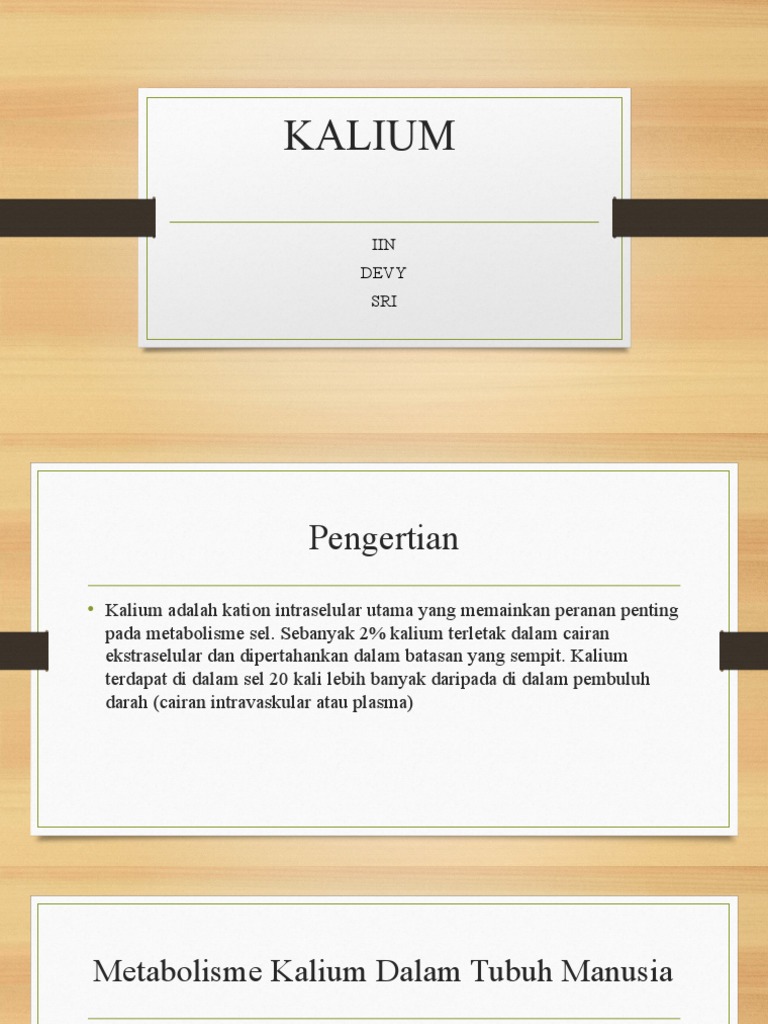 Kalium | PDF | Kesehatan Holistik