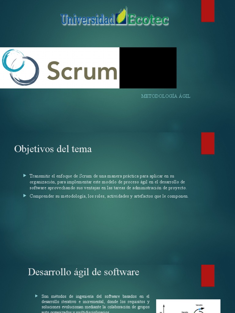 Diapos SCRUM COMPLETO | PDF | Scrum (desarrollo de software) | Desarrollo Ágil de Software