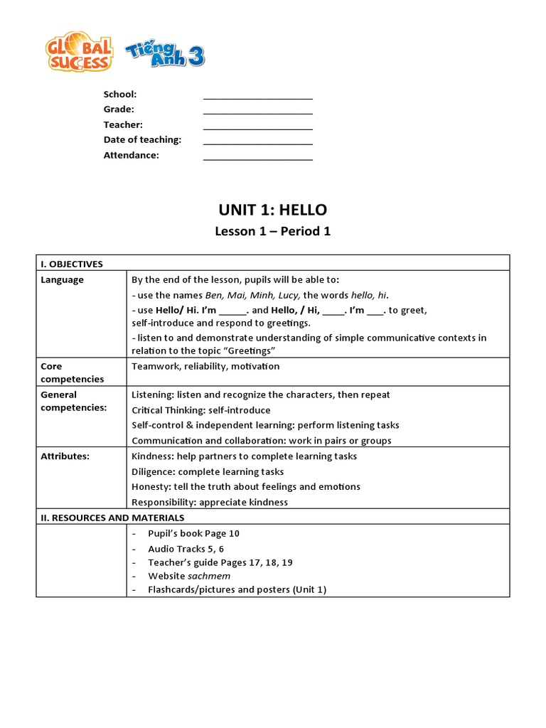 TA3 - GA - Unit 1 | PDF | Teachers | Learning