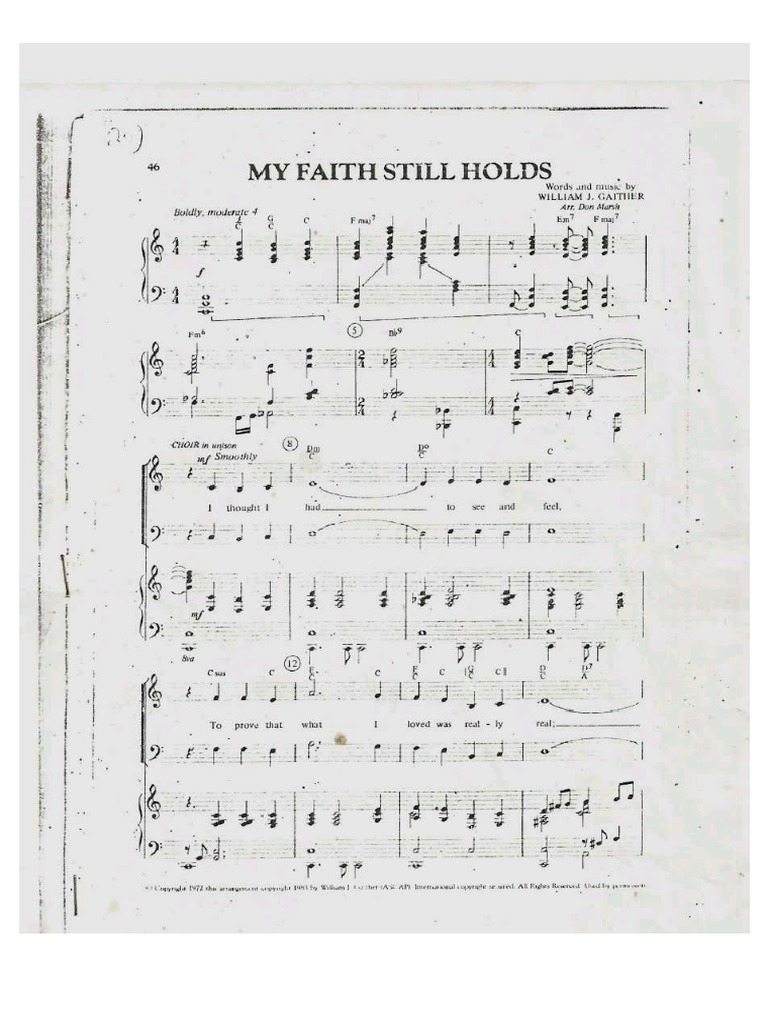 My Faith Still Holds | PDF