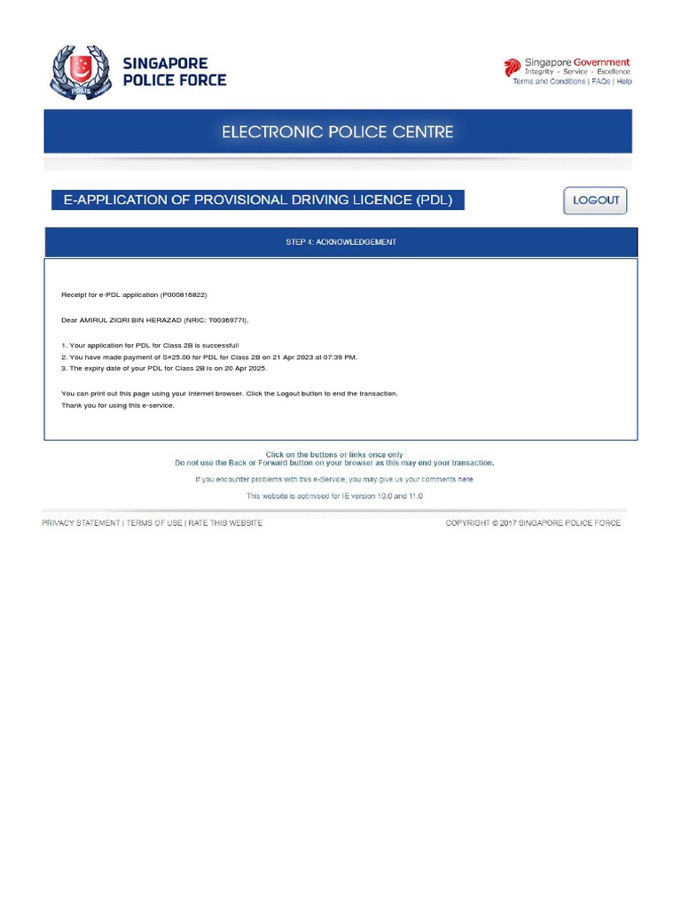 Epdl Acknowledgement | PDF