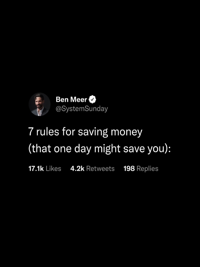 7 Rules For Saving Money | PDF