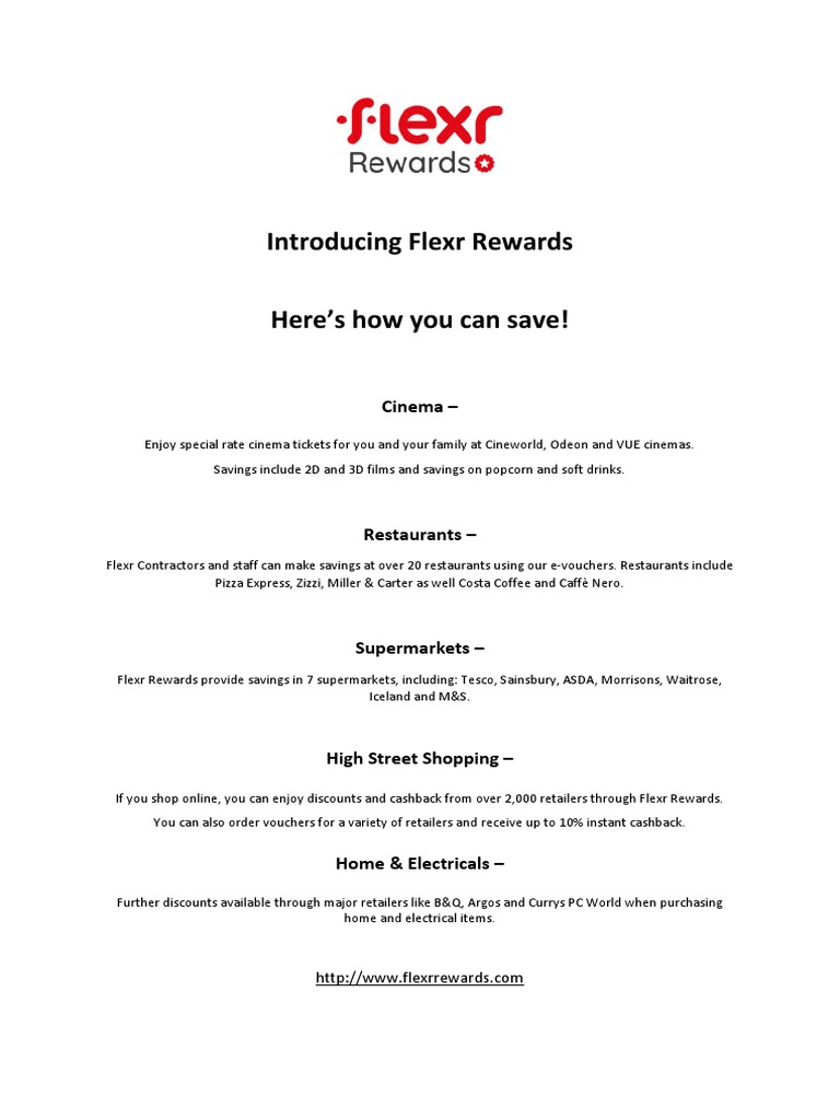 Introducing Flexr Rewards | PDF
