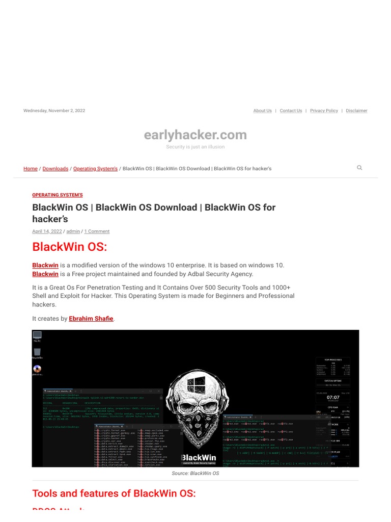 BlackWin OS - BlackWin OS Download - BlackWin OS For Hacker's | PDF | Proxy Server | Denial Of ...