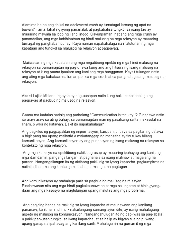 Filipino Speech | PDF