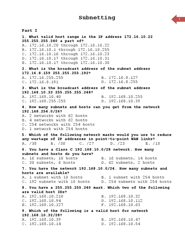 Bai Tap IPv4#1 | PDF | Ip Address | Internet Protocols