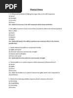 Physical Education Question Bank With Answers | PDF | Muscle | Physical ...