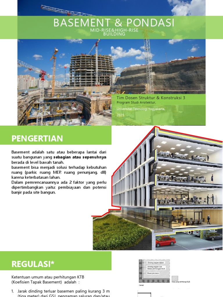 M12 - Basement & Pondasi | PDF