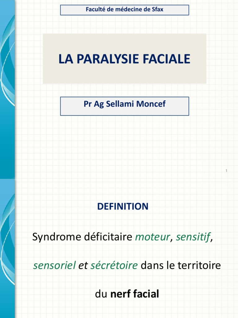 La Paralysie Faciale Pdf