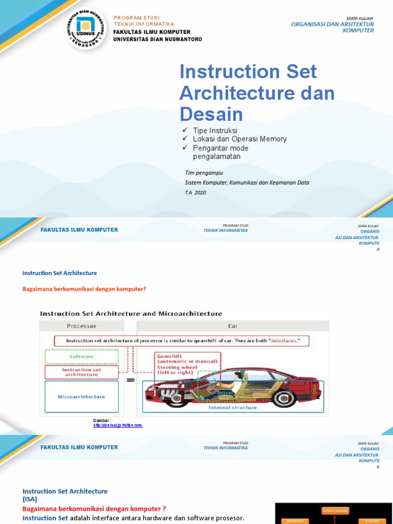Peran Instruction Set Architecture (ISA) | PDF | Komputer