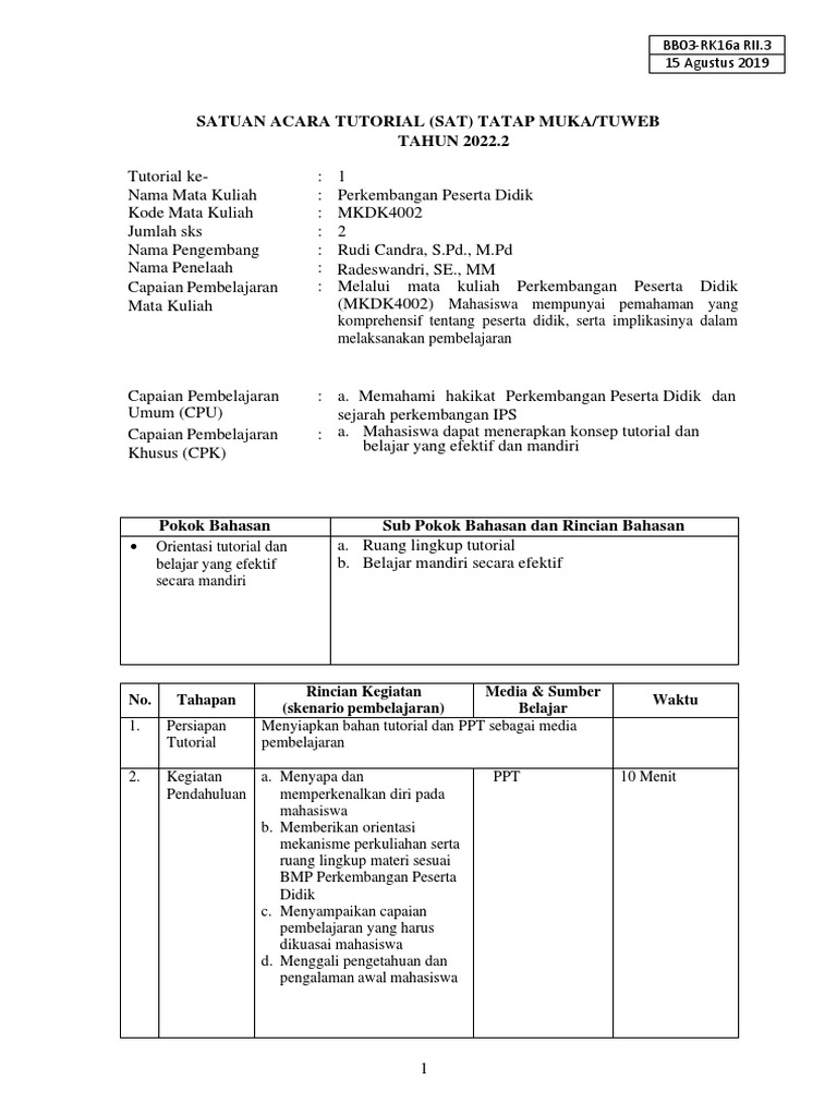 Rudi Candra - SAT | PDF