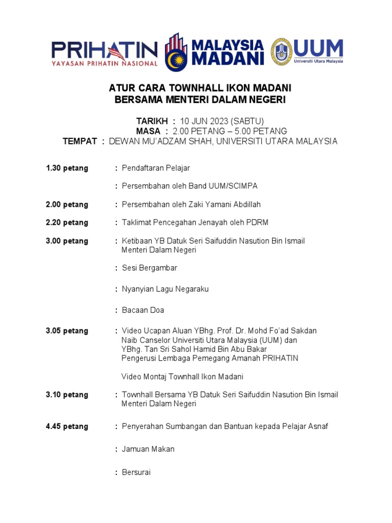 Aturcara Ikon Madani Bersama MDN | PDF