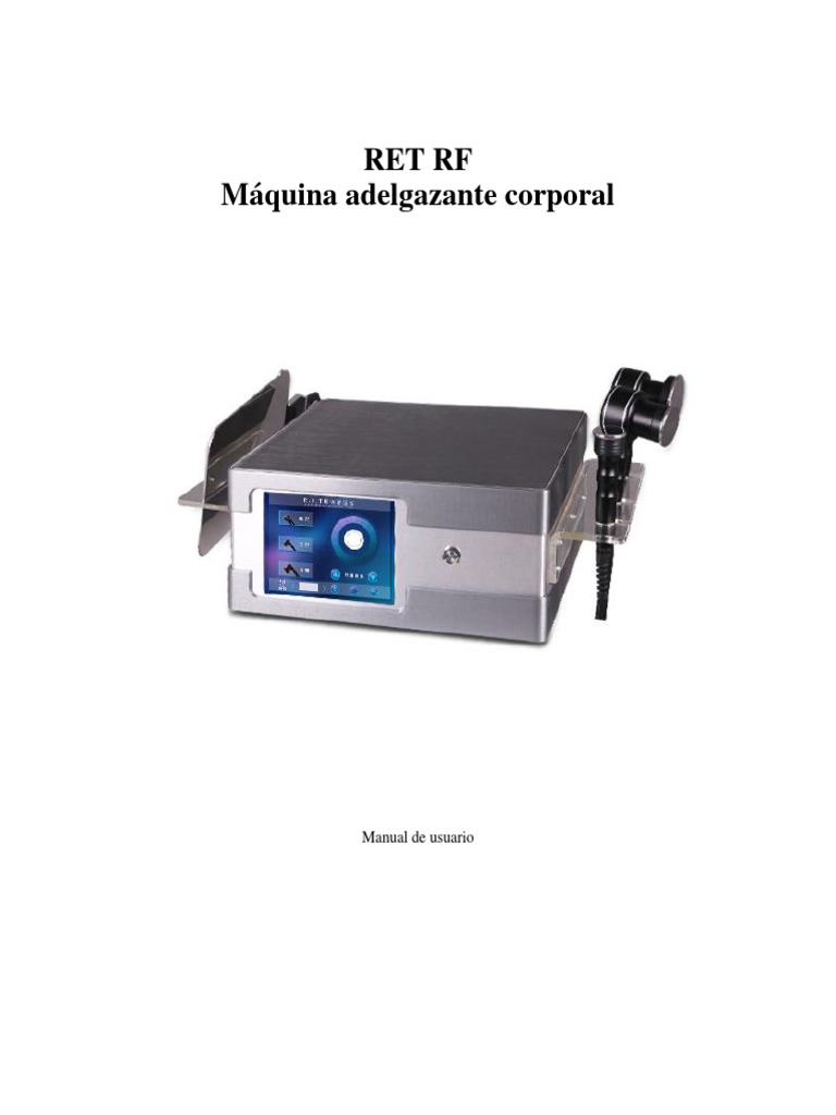 MANUAL RET Slimming Machine | PDF | Tejido adiposo | Radiación ...