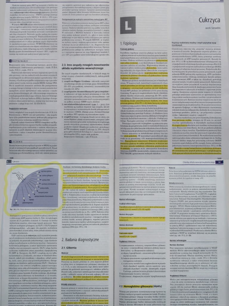 Interna Szczeklika Cukrzyca | PDF