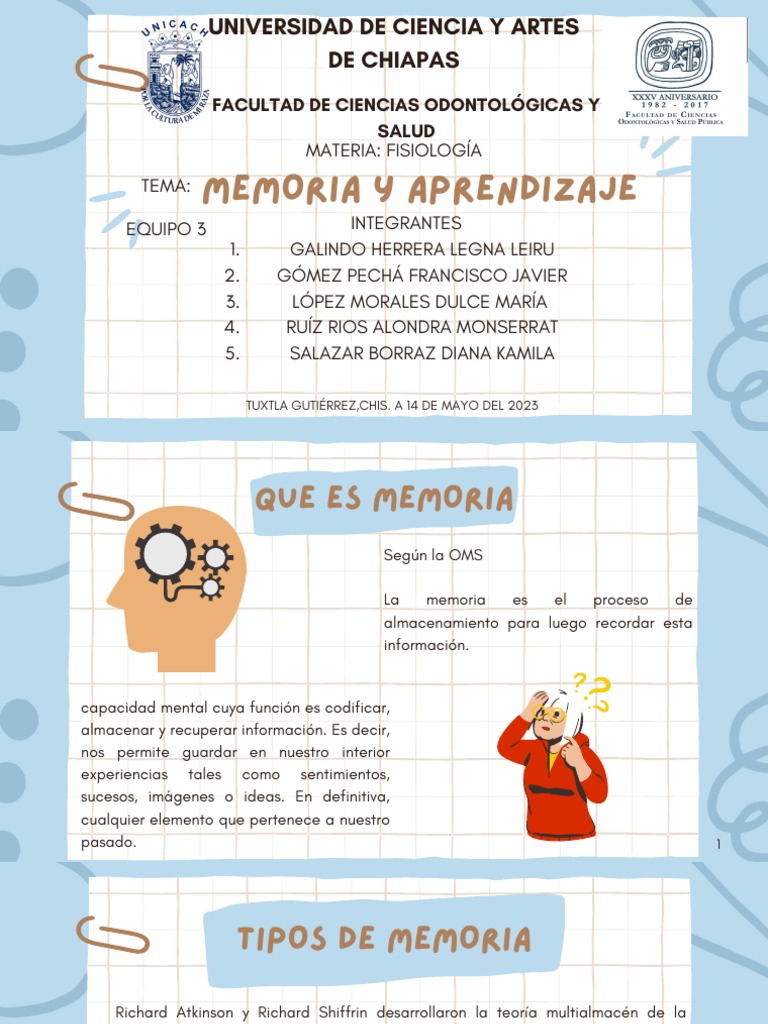 Memoria y Aprendizaje | PDF