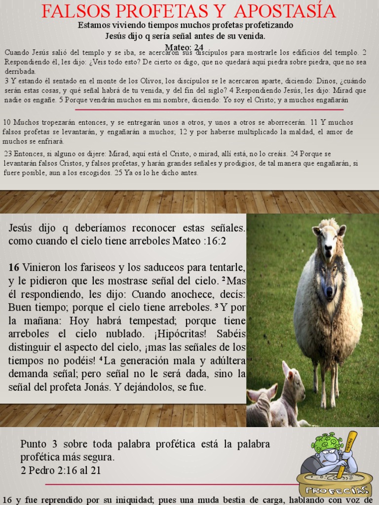 Falsos Profetas | PDF | Jesús | Evangelio de Mateo