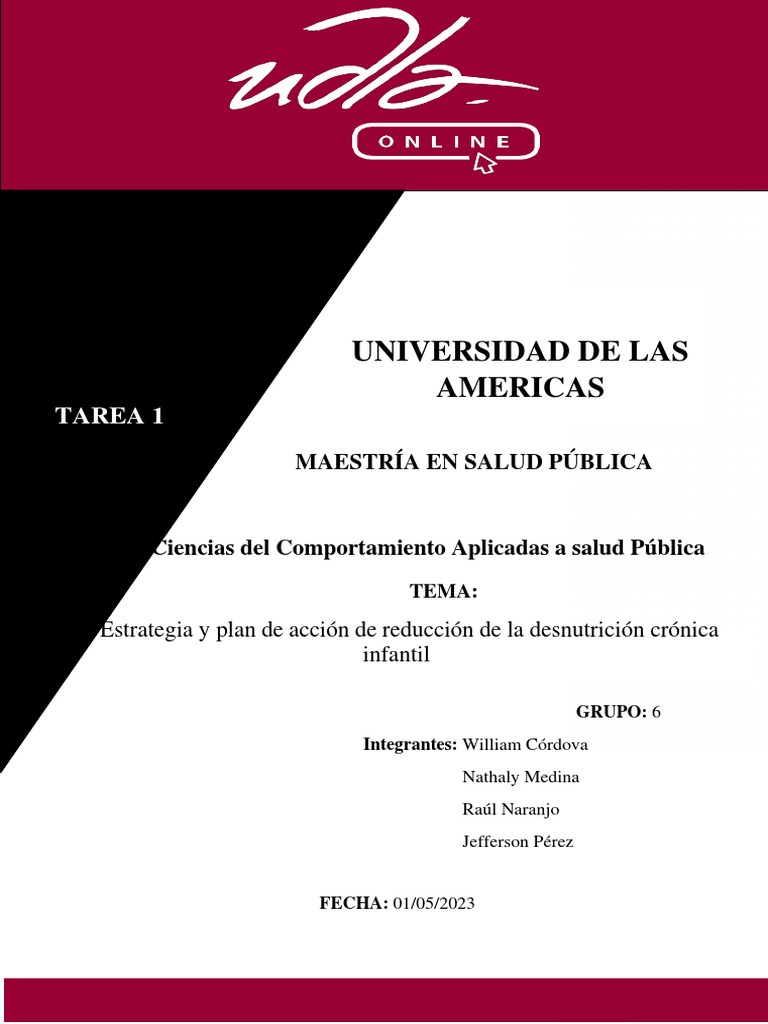 GRUPO 6 - S2 Tarea Trabajo Grupal - Propuesta Siguiendo El Modelo ...