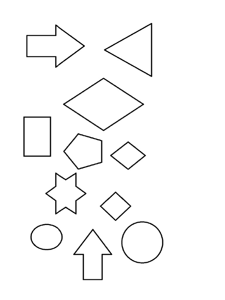 objetos para colorear y recortar | PDF