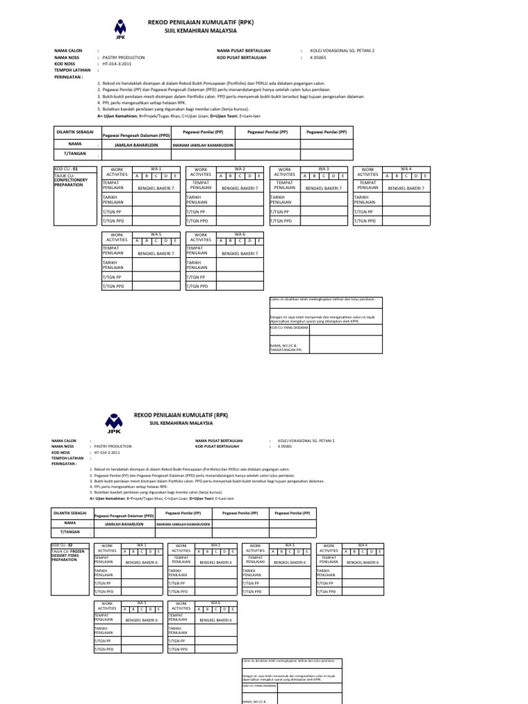 6.RPK Template L3 | PDF