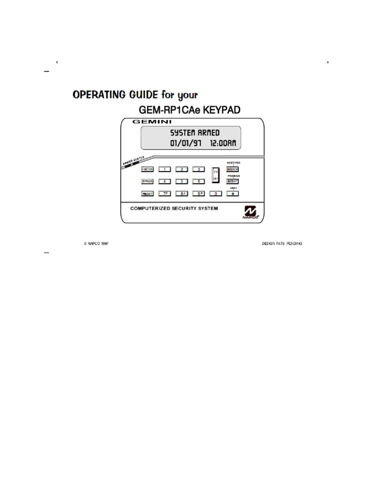 Gemini 3200 Manual | PDF
