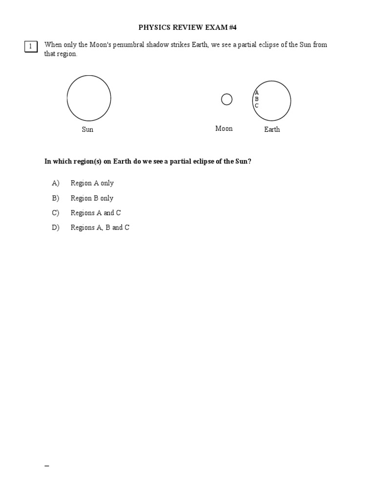 Physics Review 4 | PDF