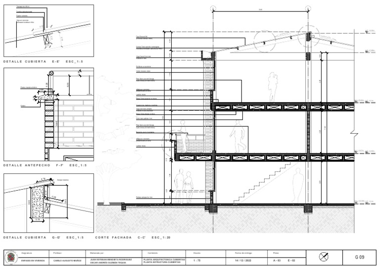 Corte Fachada | PDF | Ingeniería estructural | Ingeniería