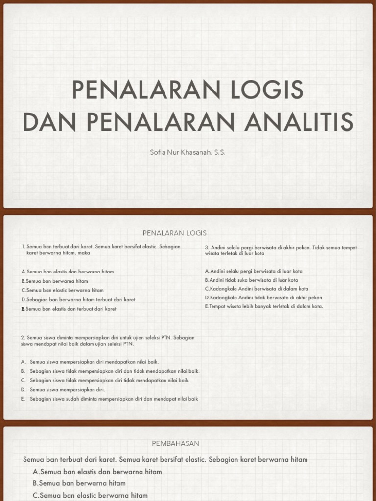 Pen Logis Dan Analitis | PDF