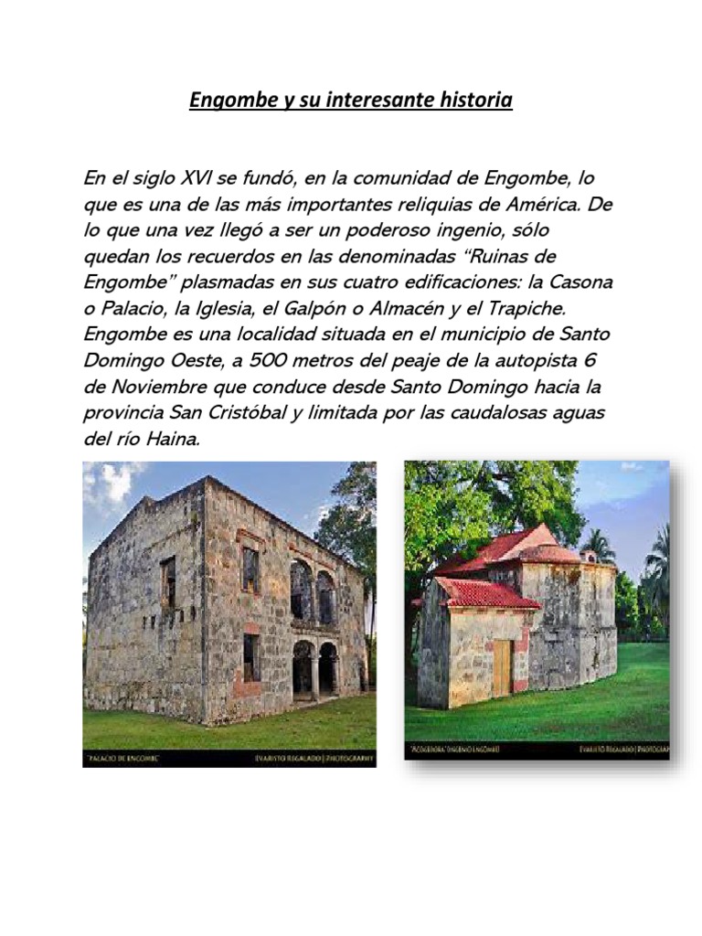 Engombe y Su Interesante Historiaa | PDF | Viajes y turismo