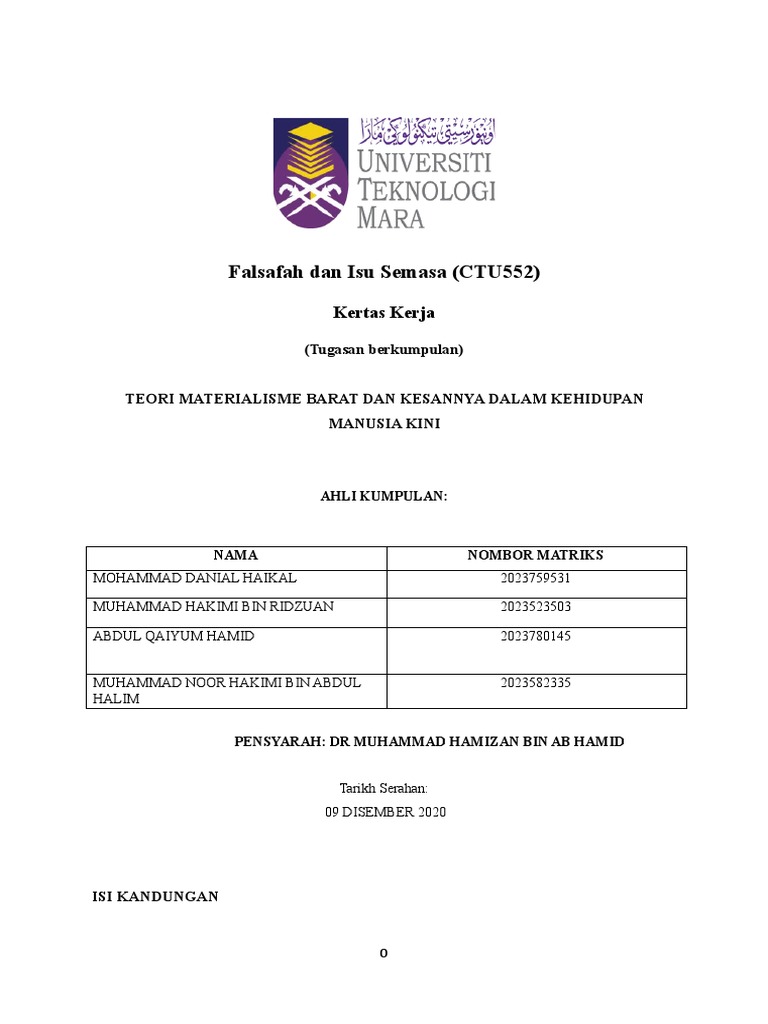 CONTOH ASSIGNMENT CTU552 (2) | PDF