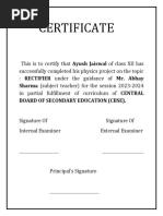 Physics Project File Class12 Half Wave Rectifier Pdf Rectifier Diode