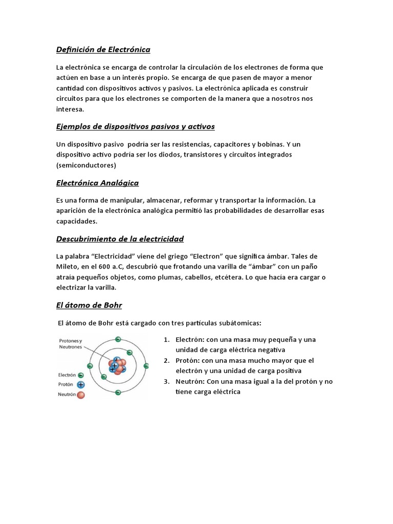 Introducción a la Electrónica Básica | PDF
