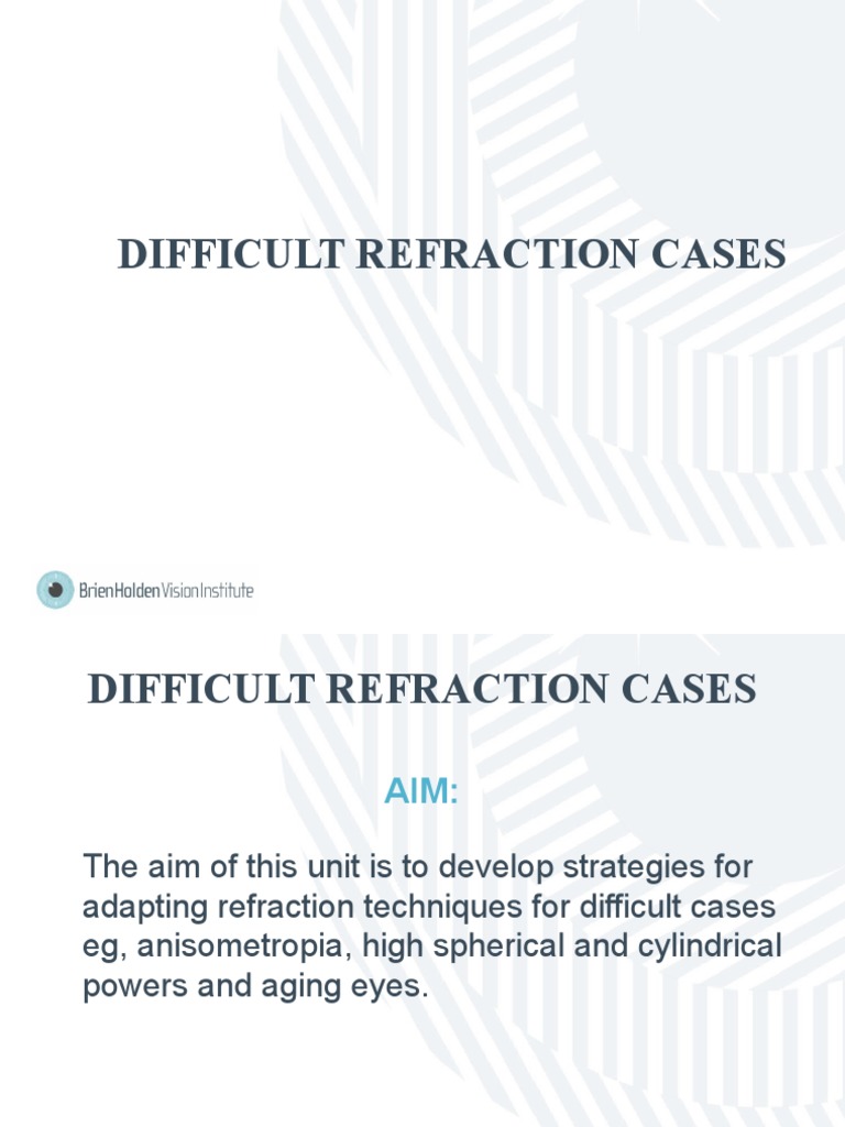 Strategies for Difficult Refraction Cases | PDF | Science & Mathematics