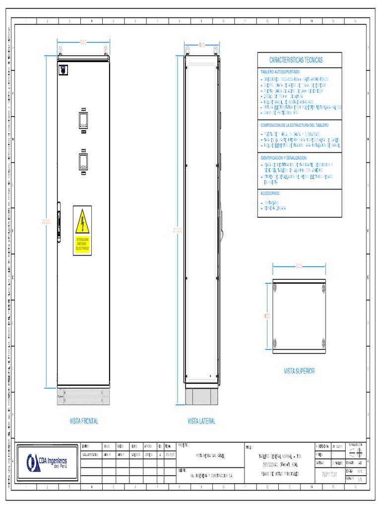 Tablero General Normal TGN 3f+n 380i220v 60hz | PDF