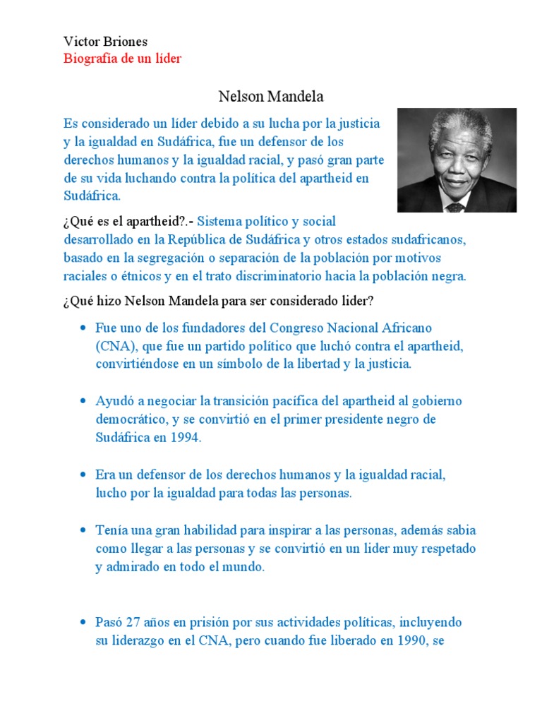 Nelson Mandela | PDF