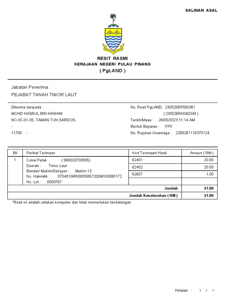 Penyata 230526ep000361 | PDF