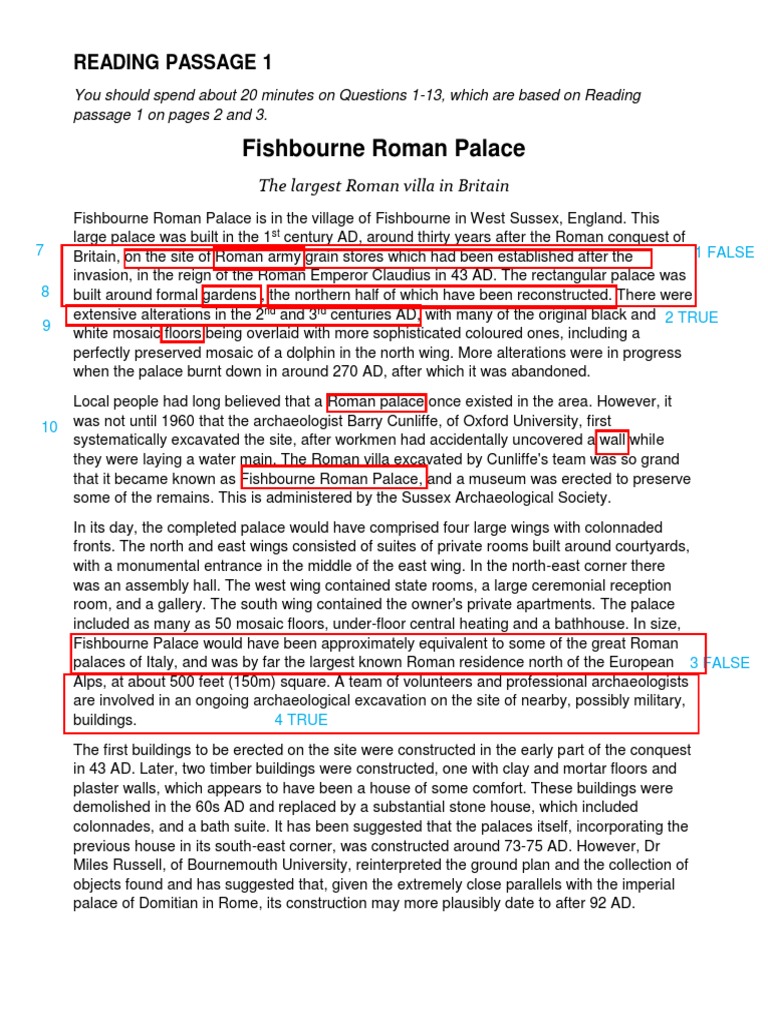 Reading Test 1 | PDF