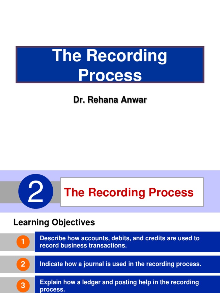 Accounting Recording Process Guide | PDF | Debits And Credits ...