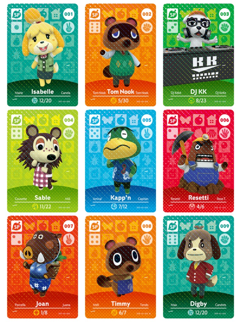 Animal Crossing Amiibo Card Art | PDF