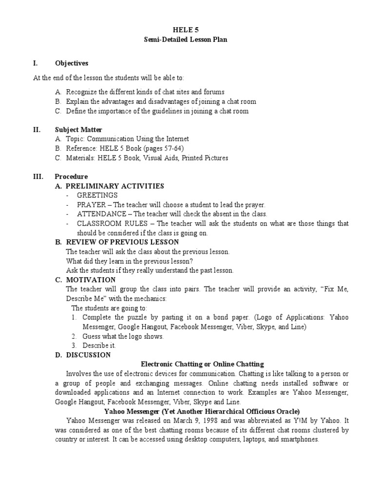Hele 5 | PDF | Facebook | Online Chat